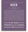 Huck | Name Art Print – Name Stories
