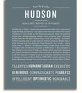 Hudson | Name Art Print – Name Stories
