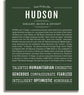 Hudson | Name Art Print – Name Stories