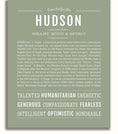 Hudson | Name Art Print - Personalized Custom Gifts – Name Stories