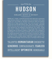 Hudson | Name Art Print – Name Stories