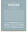 Hudson | Name Art Print – Name Stories