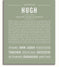 Hugh | Name Art Print – Name Stories