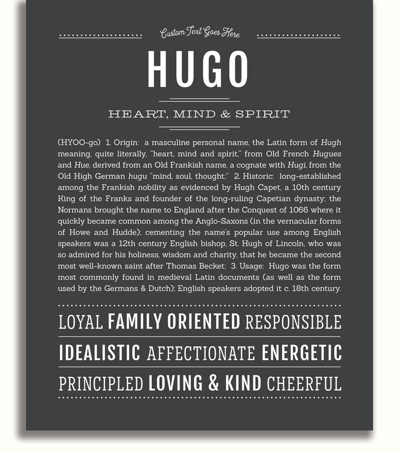 Hugo | Name Art Print – Name Stories