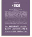 Hugo | Name Art Print – Name Stories