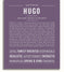 Hugo | Name Art Print – Name Stories