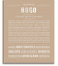 Hugo | Name Art Print – Name Stories