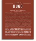 Hugo Personalized Name Meaning Art Prints – Name Stories