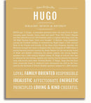 Hugo | Name Art Print – Name Stories