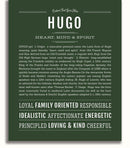 Hugo | Name Art Print – Name Stories