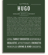 Hugo | Name Art Print – Name Stories