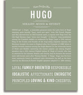 Hugo | Name Art Print – Name Stories