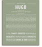 Hugo | Name Art Print – Name Stories