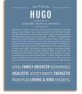 Hugo | Name Art Print – Name Stories