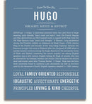 Hugo | Name Art Print – Name Stories