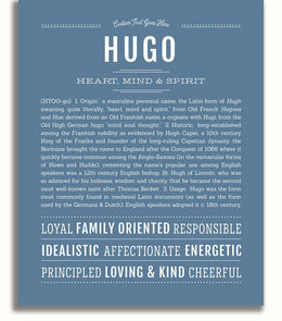 Hugo | Name Art Print – Name Stories