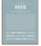 Hugo | Name Art Print – Name Stories