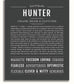 Hunter Personalized Name Meaning Art Prints – Name Stories
