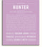 Hunter (female) | Name Art Print – Name Stories