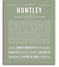 Huntley | Name Art Print – Name Stories