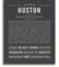 Huston Personalized Name Meaning Art Prints – Name Stories