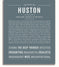 Huston Personalized Name Meaning Art Prints – Name Stories