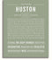 Huston Personalized Name Meaning Art Prints – Name Stories
