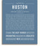 Huston Personalized Name Meaning Art Prints – Name Stories