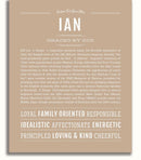 Ian | Name Art Print – Name Stories