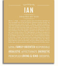 Ian | Name Art Print – Name Stories