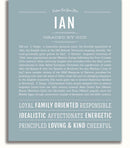 Ian | Name Art Print – Name Stories