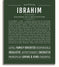 Ibrahim | Name Art Print – Name Stories