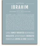 Ibrahim | Name Art Print – Name Stories