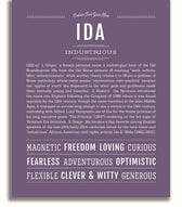 Ida | Name Art Print – Name Stories