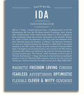 Ida | Name Art Print – Name Stories