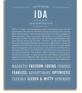 Ida | Name Art Print – Name Stories