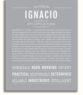 Ignacio | Name Art Print – Name Stories