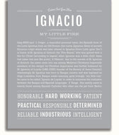 Ignacio | Name Art Print – Name Stories
