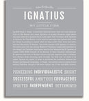 Ignatius | Name Art Print – Name Stories