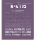Ignatius | Name Art Print – Name Stories