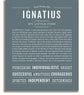 Ignatius Personalized Name Meaning Art Prints – Name Stories