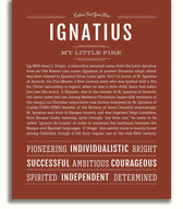 Ignatius | Name Art Print – Name Stories