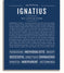 Ignatius | Name Art Print – Name Stories