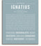 Ignatius Personalized Name Meaning Art Prints – Name Stories