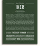 Iker | Name Art Print – Name Stories