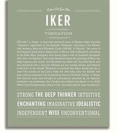 Iker | Name Art Print – Name Stories