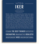 Iker Personalized Name Meaning Art Prints – Name Stories