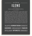 Ilene | Name Art Print – Name Stories