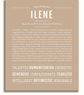 Ilene | Name Art Print – Name Stories