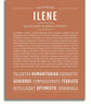 Ilene | Name Art Print – Name Stories